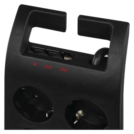 Surge Protector extension cord 8 sockets / 3m / black